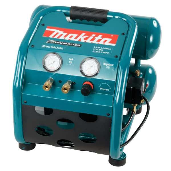 Makita 2.5 HP 4 Gallon Twin Stack Portable Air Compressor