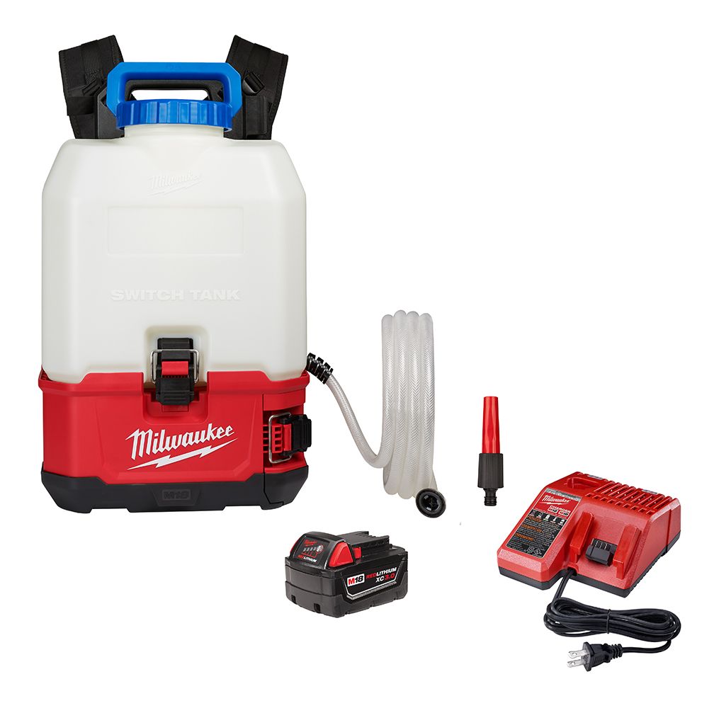 Milwaukee M18 18 Volt Lithium-Ion Cordless SWITCH TANK 4 Gallon Backpa